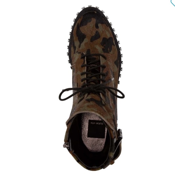 Dolce Vita | Shoes | Dolce Vita Prest Lace Up Boot Camo Grunge Combat ...